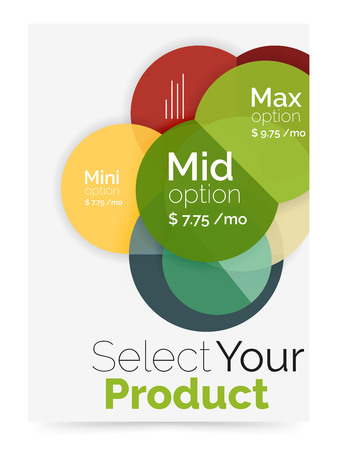 Business layout - select your product with sample options. A4 size ...
