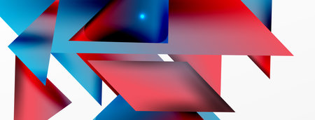 Dynamic 3d geometric abstract background. Triangles and other simple ...