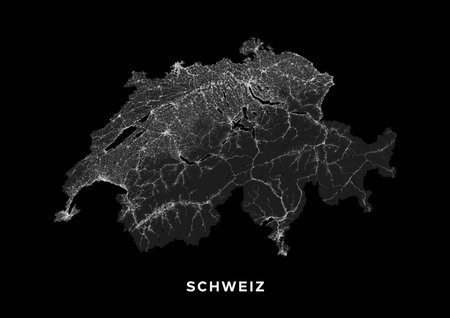 Foto del Switzerland map poster - ID:1-161137009 - Imagen libre de ...