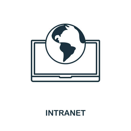 Vector of Intranet icon outline style. - ID:1-128881338 - Royalty Free ...