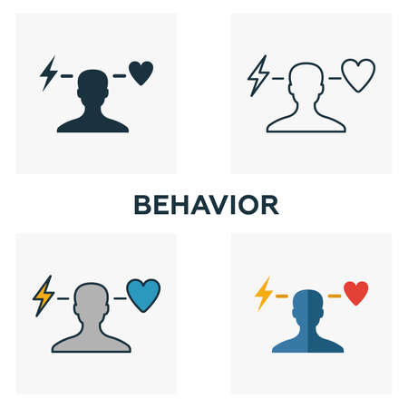 Vector of Behavior icon set. Four - ID:129187125 - Royalty Free Image ...