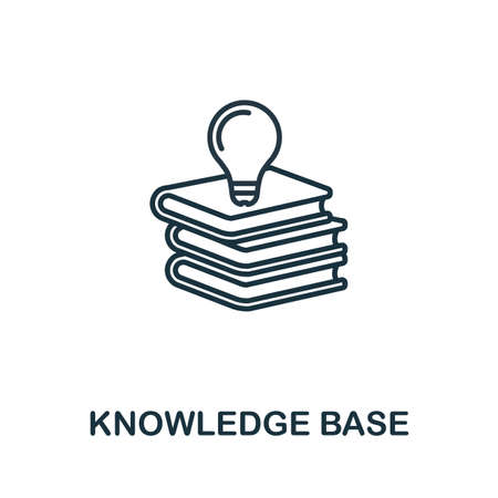 Vector of Knowledge Base outline icon. - ID:130071251 - Royalty Free ...
