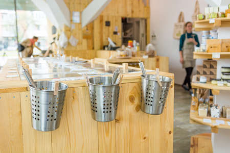 Photo of Inside of zero waste store - ID:1-124692759 - Royalty Free ...