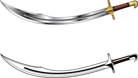 Vector of arabian scimitar swords - ID:1-170507111 - Royalty Free Image ...