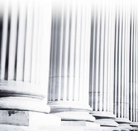 Close-up of a bright classical pillar - Stock Image - Everypixel