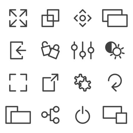 Vector of Icon set of internal screen - ID:1-144904940 - Royalty Free ...