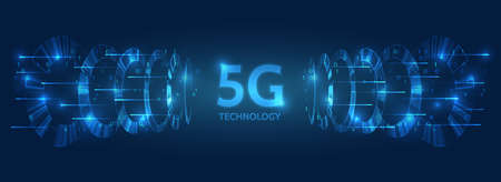 The global wireless standard. Hi-tech communication illustration on a ...