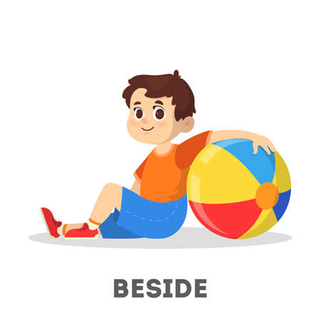 Ilustración del Kid and ball. Learning - ID:129855416 - Imagen libre de ...