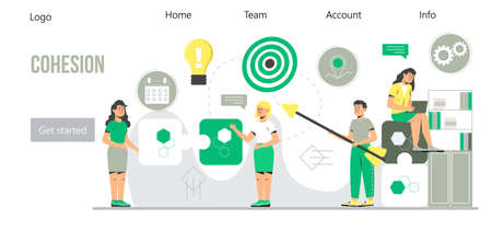 Cohesion of businessmen around same idea, solidarity in teamwork for ...