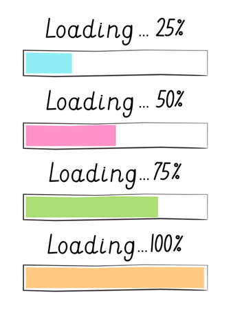 Vecteur de Loading progress bar vector - ID:177728053 - image libre de ...