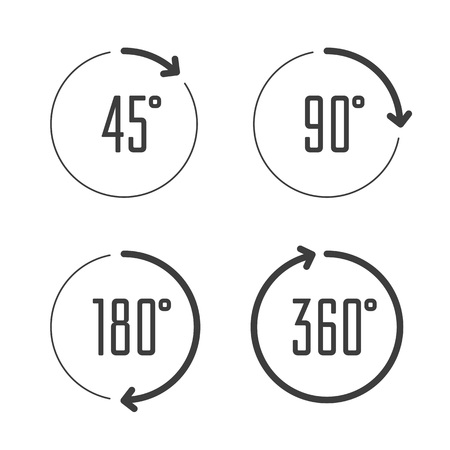 Vector of Set of angles 45, 90, 180 and - ID:1-126434738 - Royalty Free ...