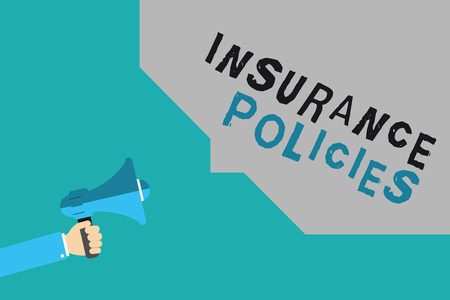 Writing note showing Insurance Policies. Business photo showcasing ...