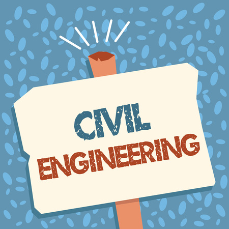 Writing note showing Civil Engineering. Business photo showcasing ...