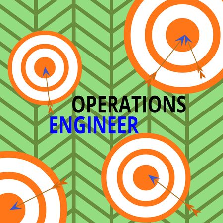 Handwriting text Operations Engineer. Conceptual photo analyze and ...