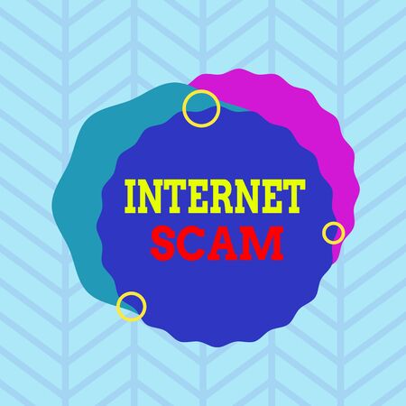 Conceptual hand writing showing Internet Scam. Concept meaning type of ...