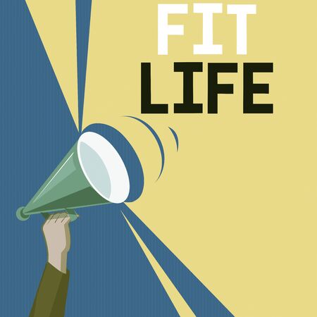 Word writing text Fit Life. Business photo showcasing maintaining a ...