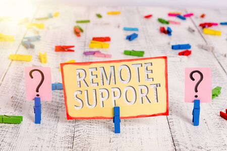 Word writing text Remote Support. Business photo showcasing type of ...