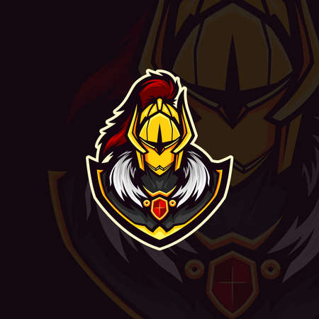 Illustration of brave empire knights mascotのイラスト素材 [40173600464] - イメージマート