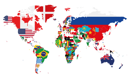 Vector of Political World Map vector - ID:1-103178638 - Royalty Free ...
