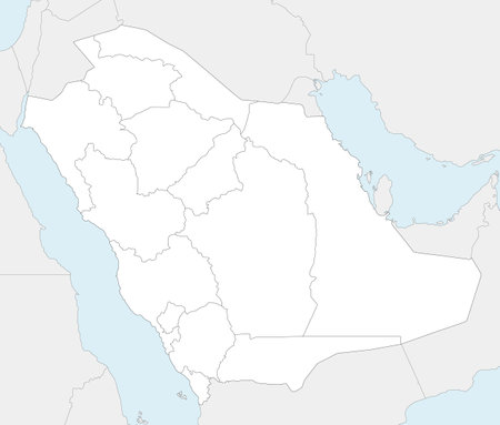 Vector of Vector blank map of Saudi - ID:1-193023753 - Royalty Free ...