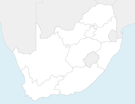 Vector of Vector blank map of South - ID:1-193023755 - Royalty Free ...