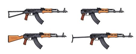 Vector of rifle. Firearms. image Set of - ID:1-133218566 - Royalty Free ...