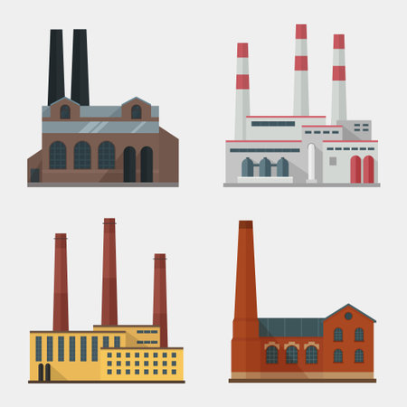 Manufacturing Factory Vector