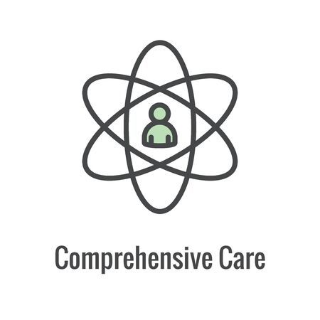 Comprehensive Care Icon w health related symbolism and imageの素材 ...