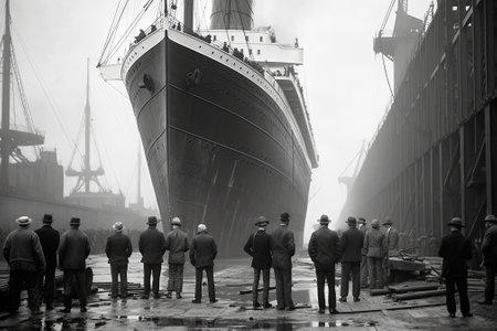 Photo of old picture captures Titanic - ID:1-209943951 - Royalty Free ...