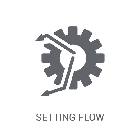 Vecteur de Setting flow interface symbol - ID:111988436 - image libre de droit - Stocklib