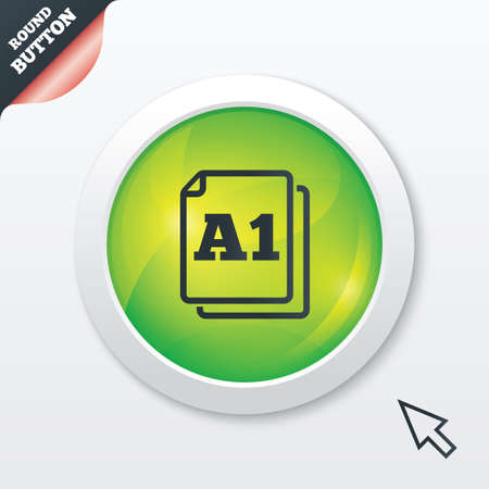 Vector of Paper size A1 standard icon. - ID:26851592 - Royalty Free ...