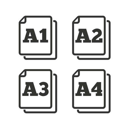 Vector of Paper size standard icons. - ID:46331234 - Royalty Free Image ...