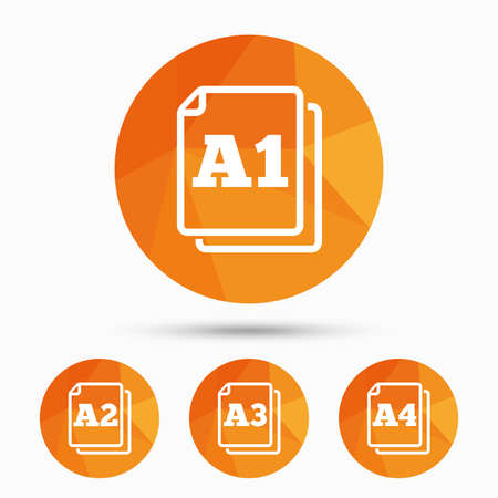 Vector of Paper size standard icons. - ID:1-59479887 - Royalty Free ...