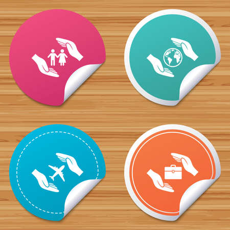 Vector of Round stickers or website - ID:1-67992391 - Royalty Free ...