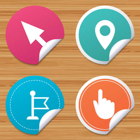 Vector of Round stickers or website - ID:1-70095171 - Royalty Free ...