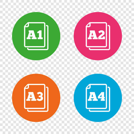 Vector of Paper size standard icons. - ID:1-75583505 - Royalty Free ...