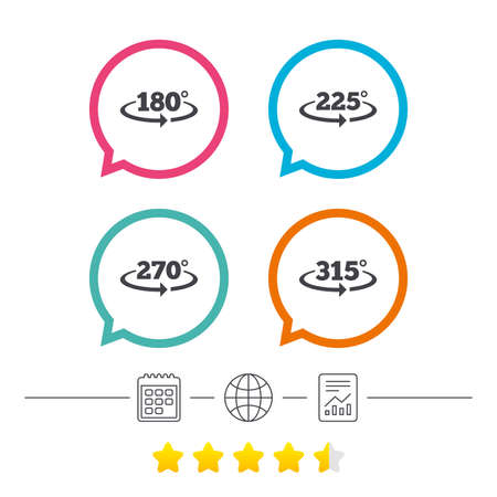 Vector of Angle 180-315 degrees icons. - ID:1-75583674 - Royalty Free ...