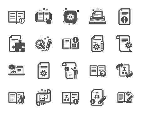 Vector of Technical document icons. Set - ID:1-125932023 - Royalty Free ...