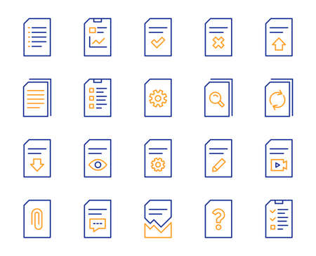 Vector of Document Management line - ID:1-125609682 - Royalty Free ...