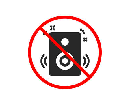 Vector of No or Stop. Speakers icon. - ID:124283313 - Royalty Free ...