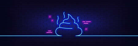 Vector of Neon light glow effect. Feces - ID:1-184096362 - Royalty Free ...