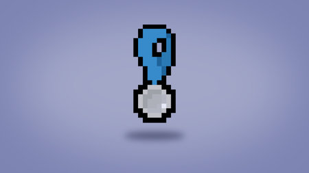 Photo of Pixel art silver second place - ID:1-181565369 - Royalty Free ...