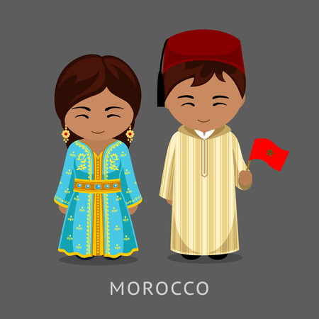 Vecteur de Moroccans in national dress - ID:96983287 - image libre de ...