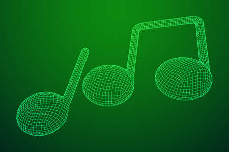 Music note. Mensural musical notation. Note value music staff ...