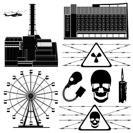 Vector of chernobyl symbol building - ID:1-12491533 - Royalty Free ...