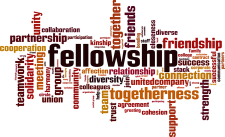 Fellowship word cloud concept. Vector illustration:: موقع تصميمي