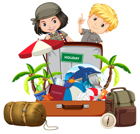 Packing For Vacation Clipart