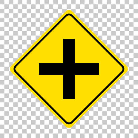 Vector of 4 way intersection sign - ID:1-164241576 - Royalty Free Image ...