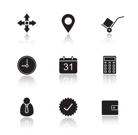 Vector of Delivery service drop shadow - ID:55580210 - Royalty Free ...