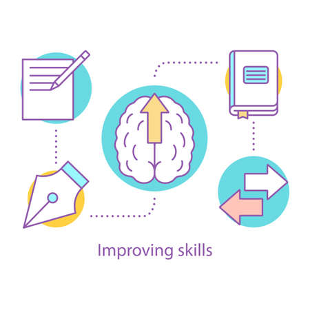 Vector of Skills improving concept icon. - ID:105955175 - Royalty Free ...